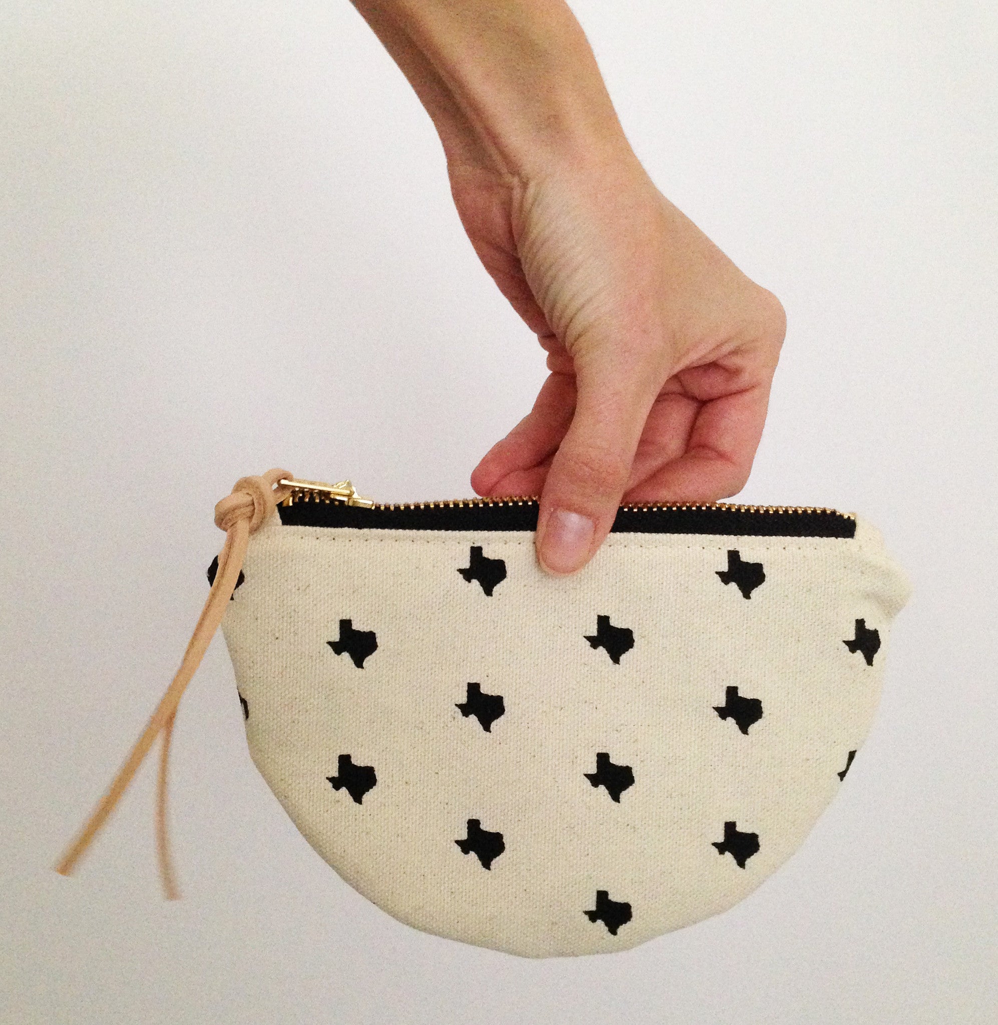 texas print small moon pouch – Newton Supply Co